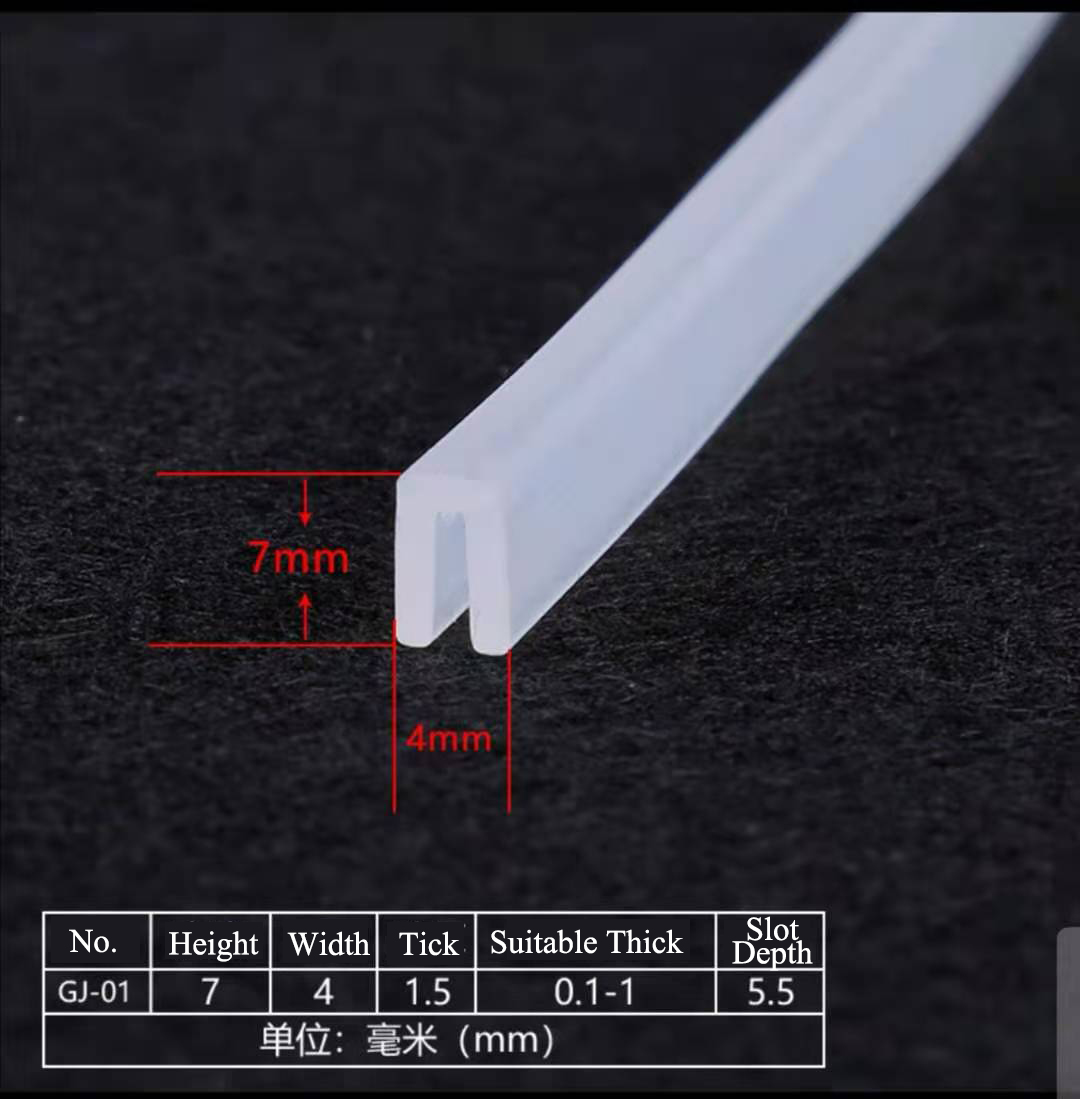 U Shape Silicone Extruded Rubber Edge Sealing Strip - Buy U Shape ...