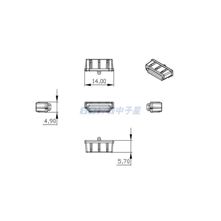 Silicone TV HDMI Anti-Dust Stopper Cap Cover For Female Port - Buy HDMI ...